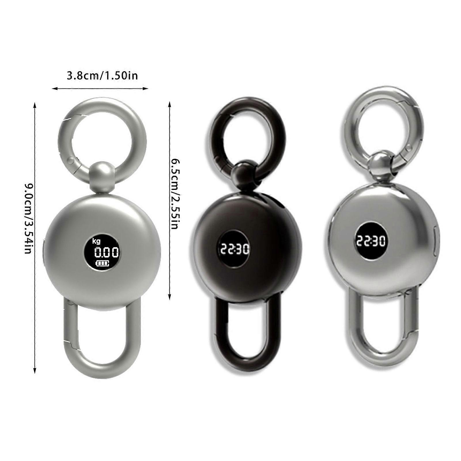 Pocket Sized Keychain Electronic Scale Alloy Construction Negative LCD ...