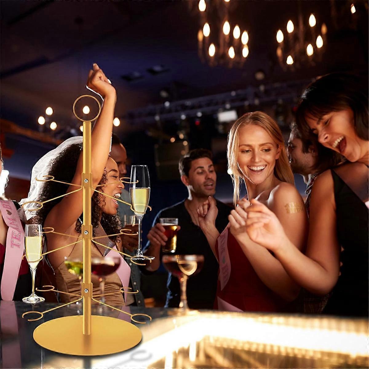 Cocktail Tree Stand, Wine Glass Flight Tasting Display for Drinks, 3 ...