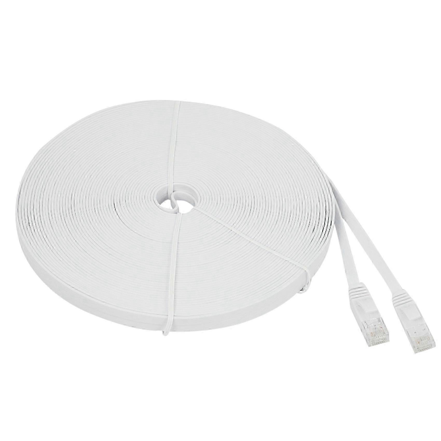 Cat 6 Ethernet Cable 100 Ft (30 Meters) Flat Slim Long Internet Network ...