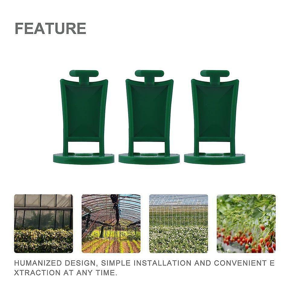 Greenhouse Clips, 50 Pack Greenhouse Film Clips, Laminated Plastic ...