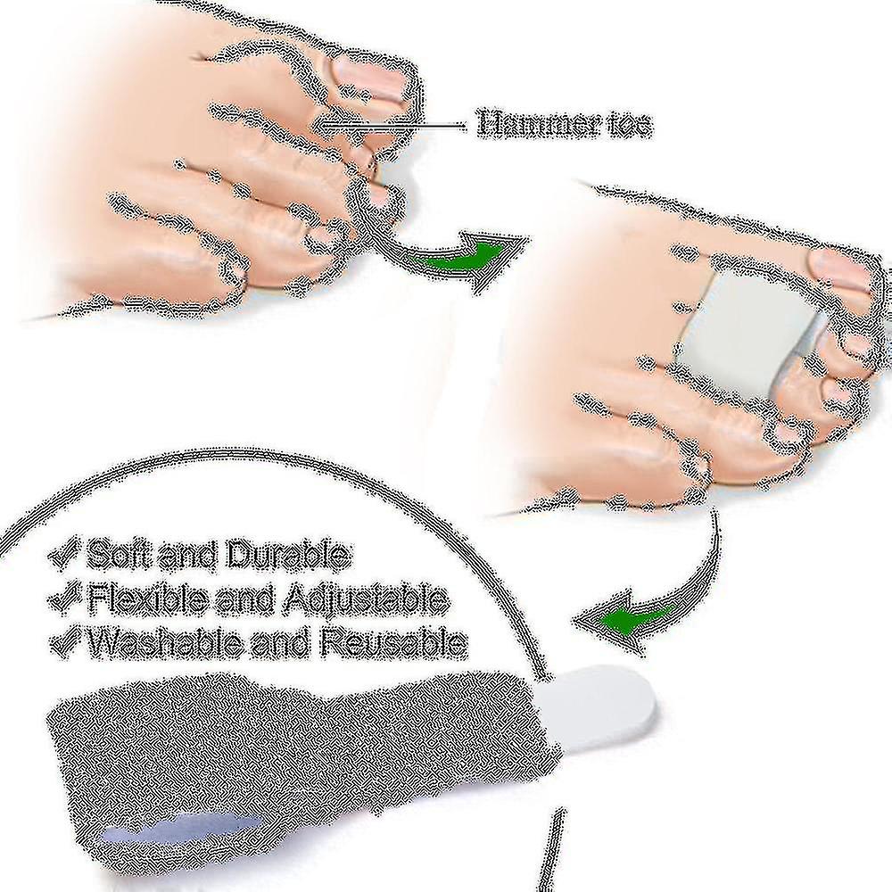 10 Toe Bandages, Broken Toe Splints, Padding To Correct Hammer Toes ...
