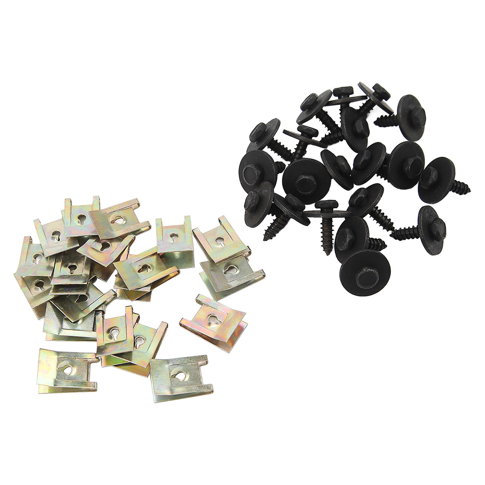 40 Pcs Engine Undertray Shield Panel Clips Under Gearbox Cover Panel Splash Guard Fasteners For ...