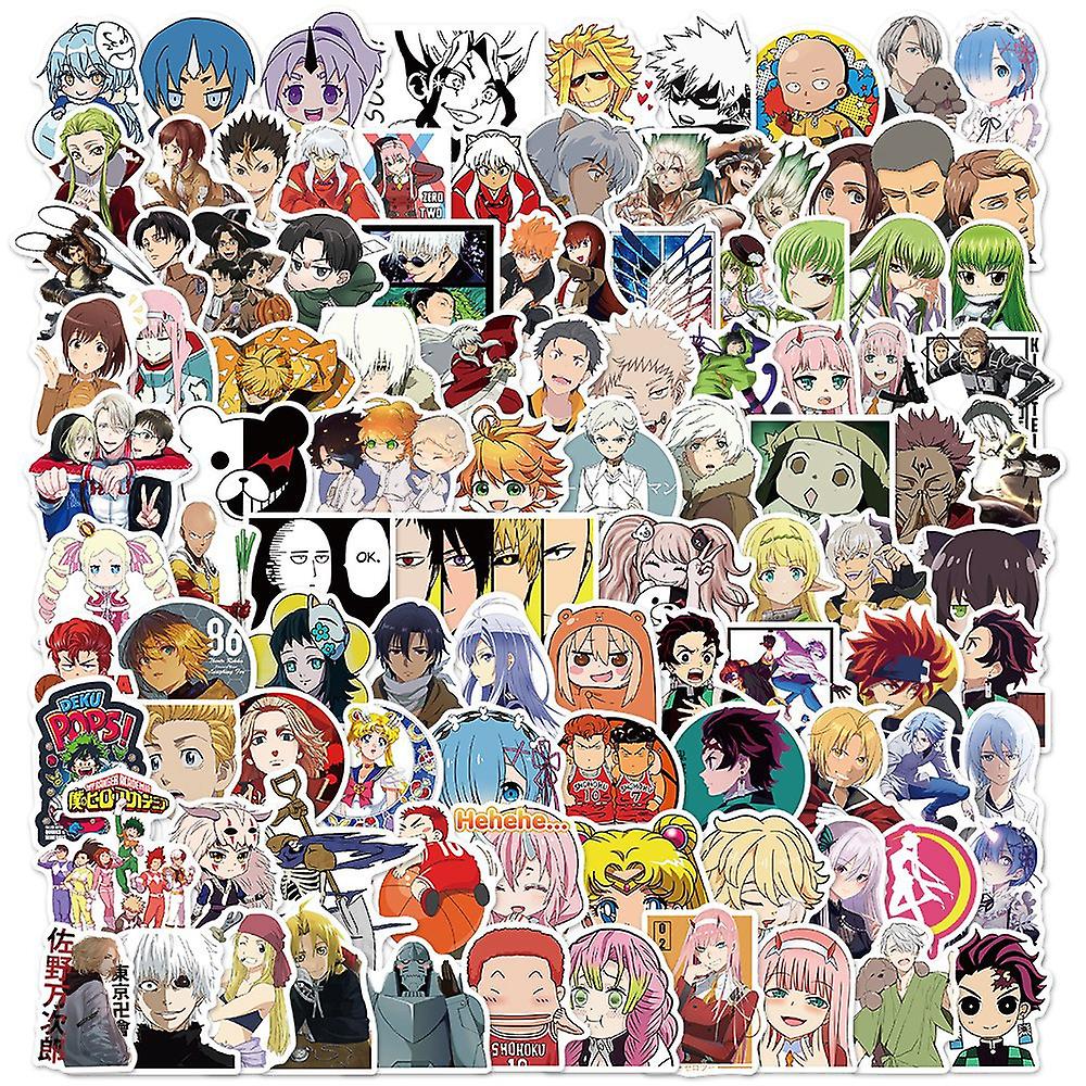 100pcs Anime Stickers Mixed Pack Anime Stickers Anime Sticker Pack ...