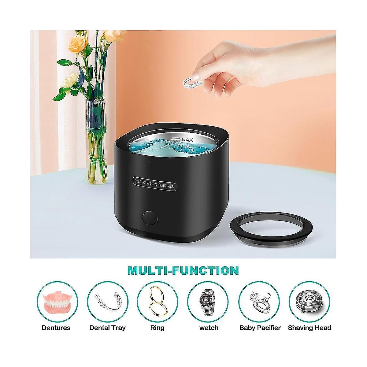 EU Plug,30W Ultrasonic Cleaner for Dentures,Jewelry,Retainer, Portable ...