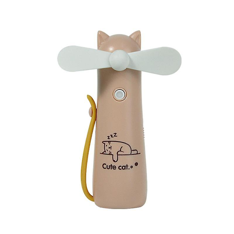 Mini fan halter water spray creative cute rope holding student portable ...