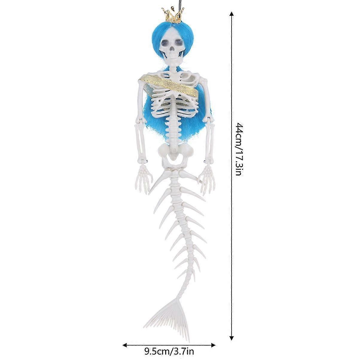 Mermaid Skeleton with Long Hair for Under the Sea Halloween , Hanging ...