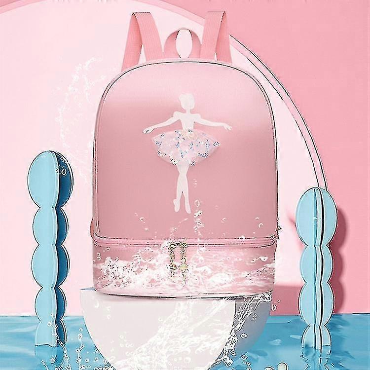 Dance Backpack Girls Latin Ballet School Bag Independent Shoe Storage ...