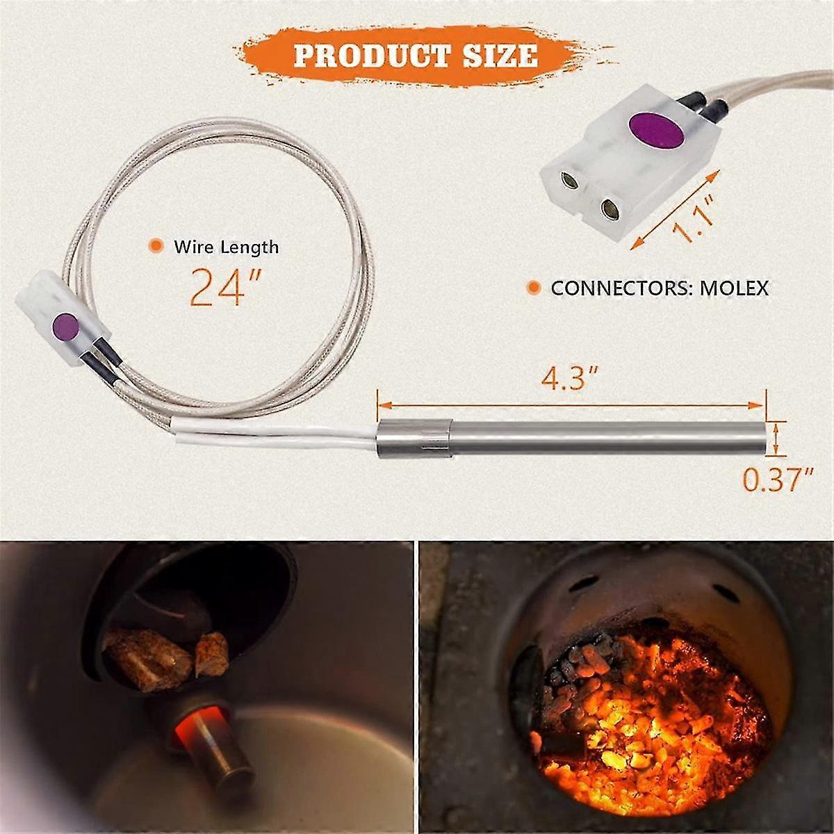 Hot Rod Igniter Kit for Pellet Grill Igniter Rod Heating Elements ...