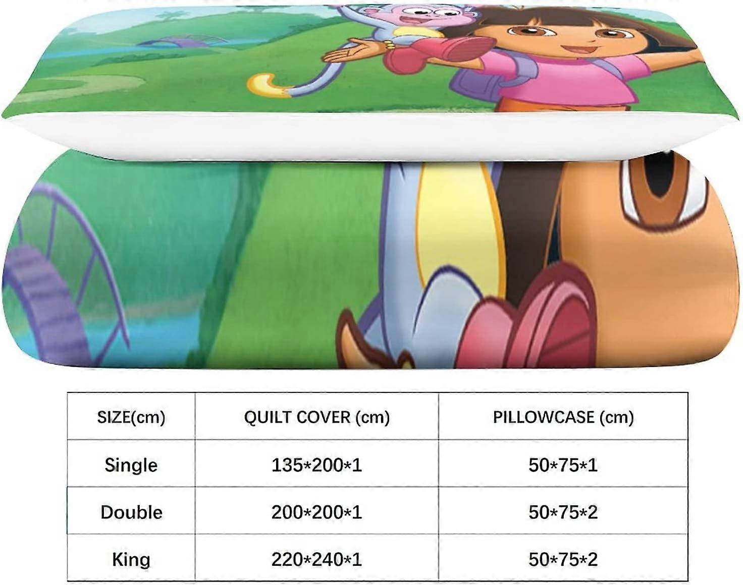 Dora The Explorer D-Print Pattern Bedding Sets Dora The Explorer Duvet ...