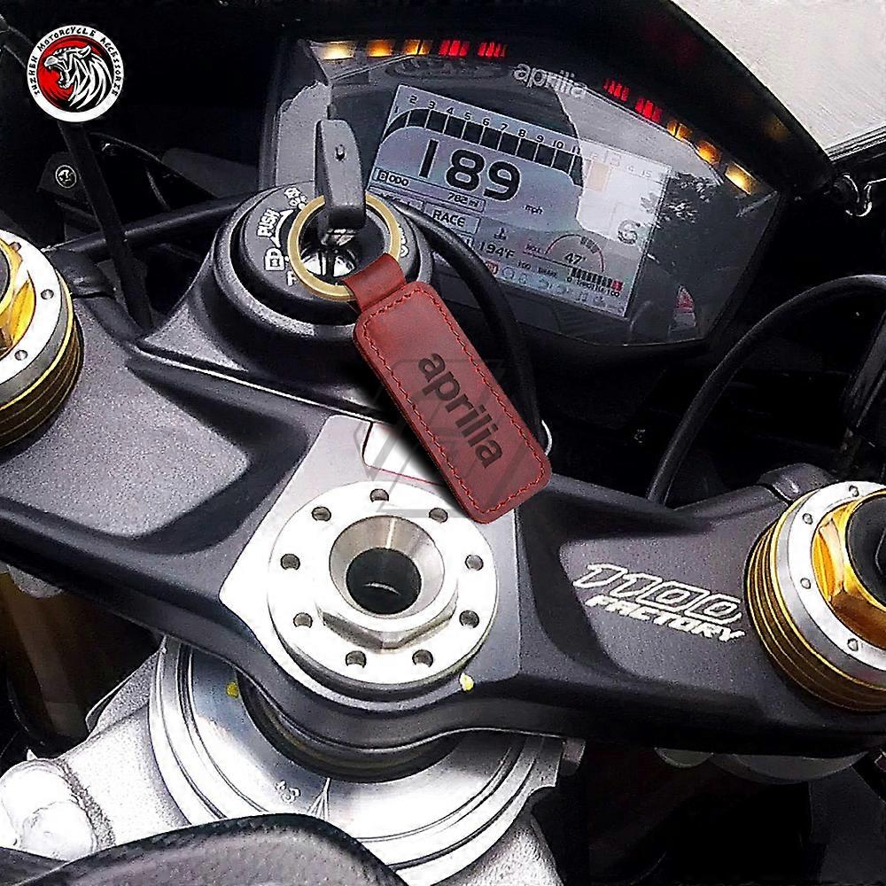 Motorcycle Cowhide Keychain Fits for APRILIA GPR150 RS RS4 RSV4 Tuono ...
