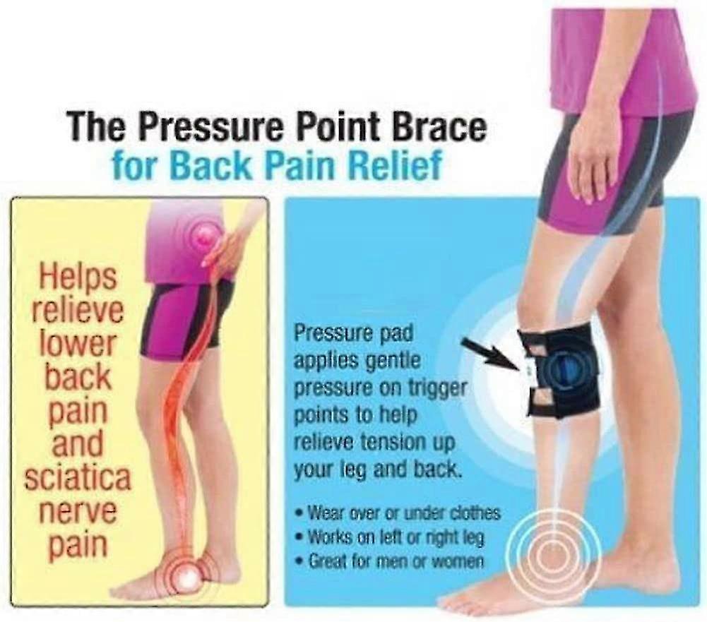 Pressure Point Brace Relieve Acupressure Leg Sciatica, As Seen On Tv Pain Relief Brace, Magnetic ...