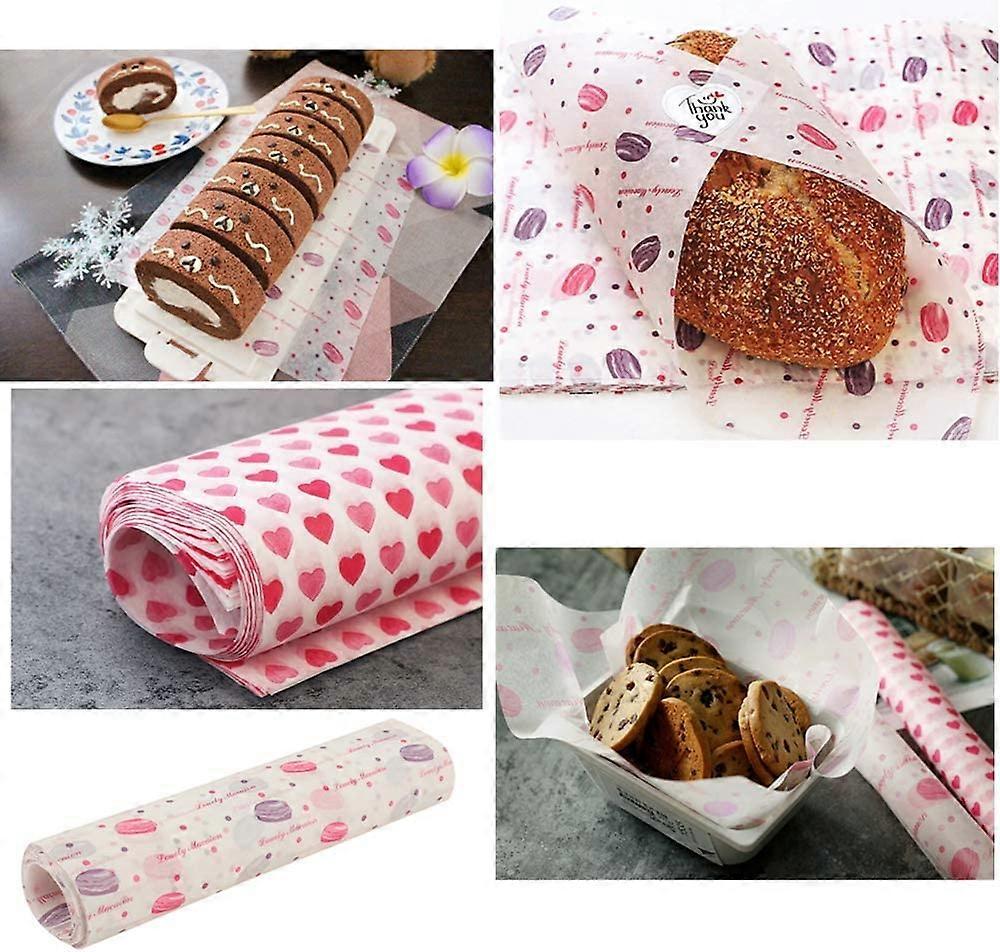 100 Sheets Wax Paper Food Wrapping Paper Baking Wrapping Pape Cake ...