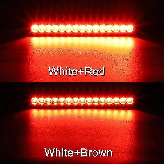 2 Pcs Trailer Brake Tail Light Bar 12-24V 15 LED, Waterproof Tail ...