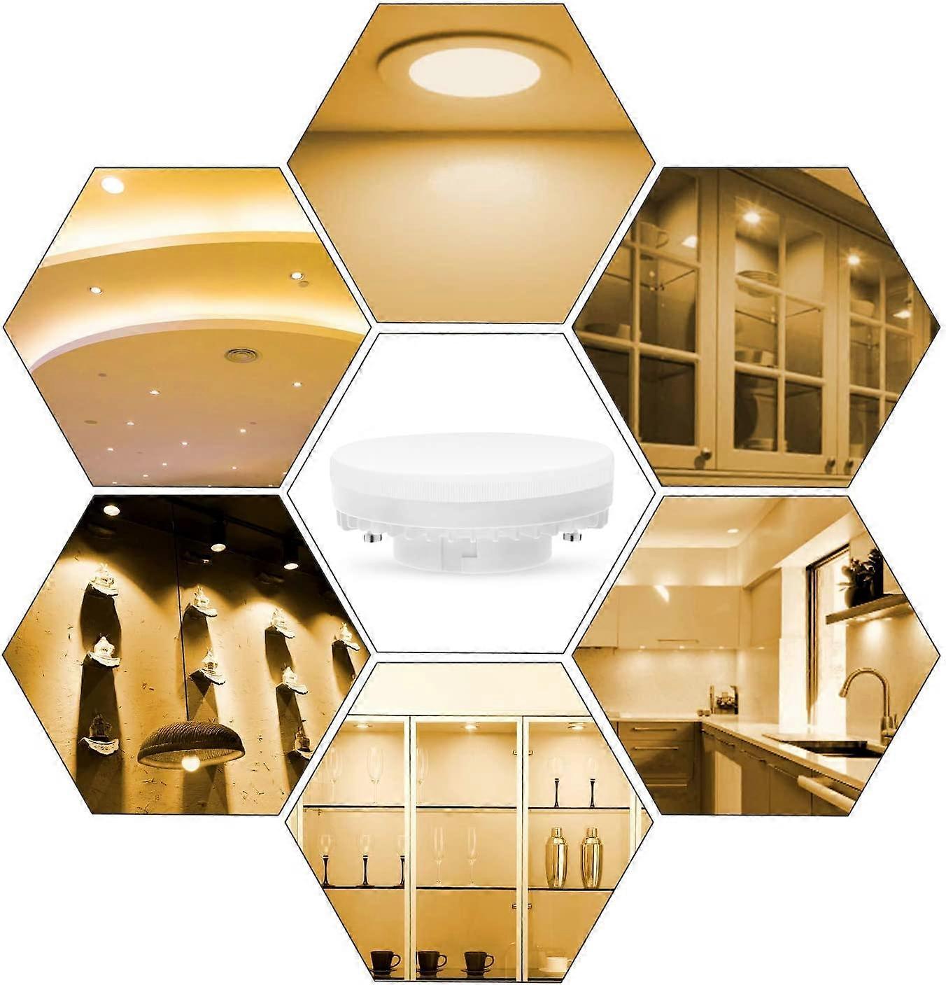 GX53 LED Bulb 7W 3000K, Warm White, Non Dimmable Gx53 Lighting, No ...