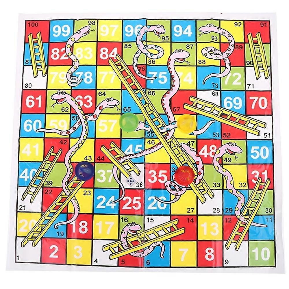Snakes And Ladders Board Game Complete Set With Board, Classic Family ...