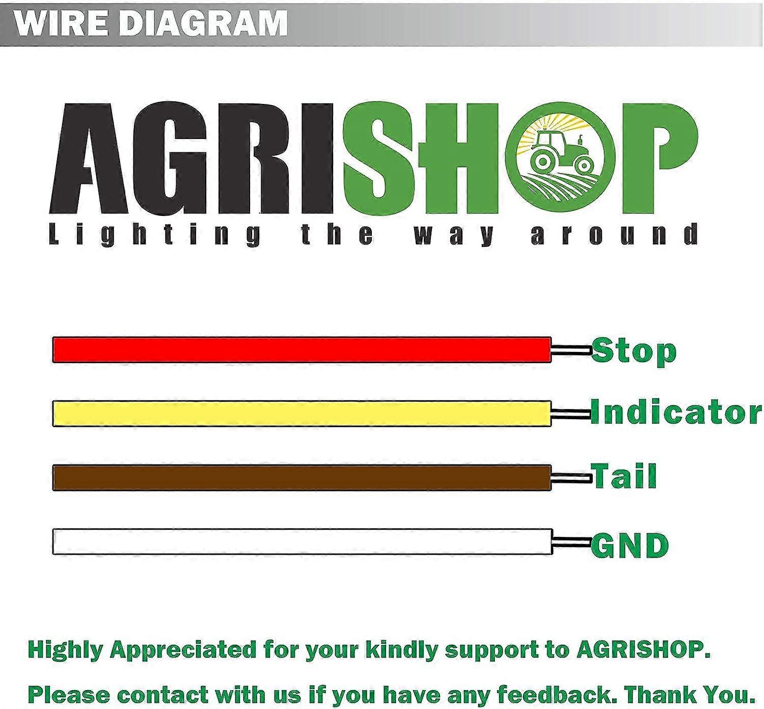 12V24V LED Hamburger Trailer Lights Rear 2Pcs Round LED Trailer Lights ...