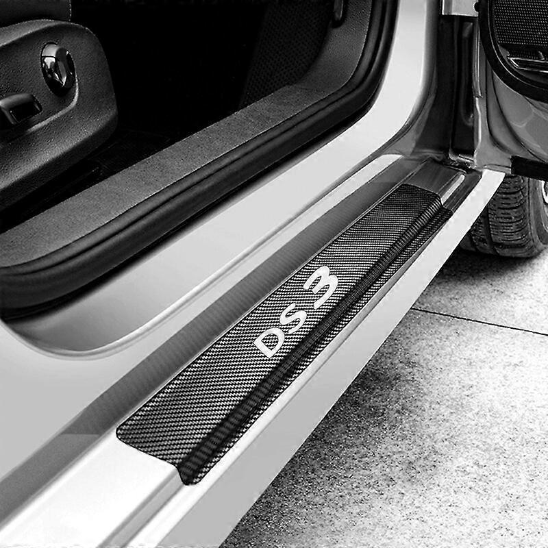 Car Interior 4PCS Car Door Sill Anti Scrath Stickers For Citroen DS DS3 ...