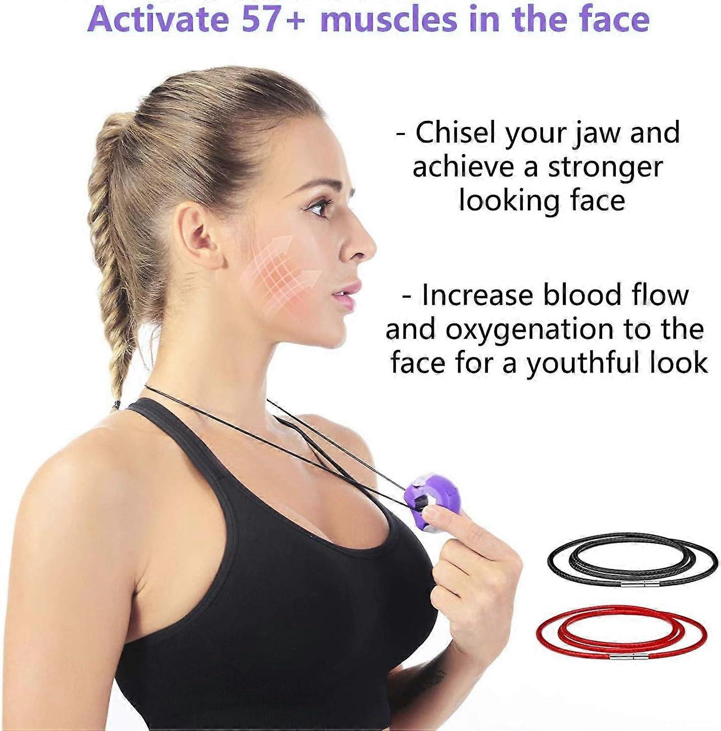 (2 Pack) Jaw Exerciser, JawLine Exercise for Exercises Facial Muscles ...