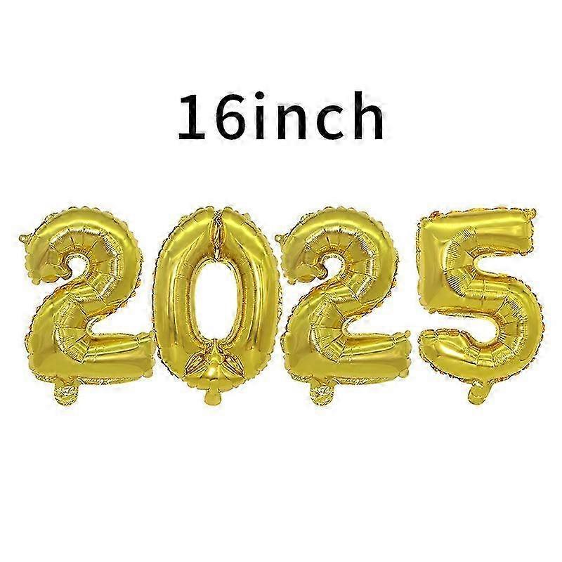 5 set 2025 Balloons - 16 Inch -Number Balloon 2025 New Year Decorations ...