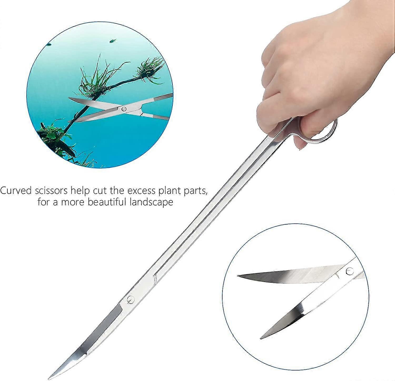 Aquarium Tools Kit, 5 In 1 Anti-rust Aquatic Plant Tool Stainless Steel ...