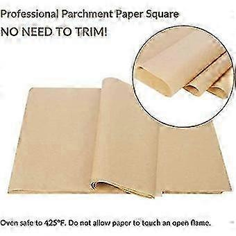 100 Sheets 20*30cm Brown Pre-Cut Baking Parchment Paper Sheets for ...