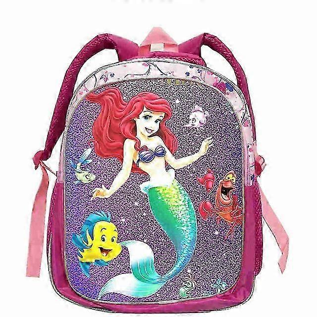 Little Mermaid Ariel Princess Backpack Kids School Backpack Schoolbag ...
