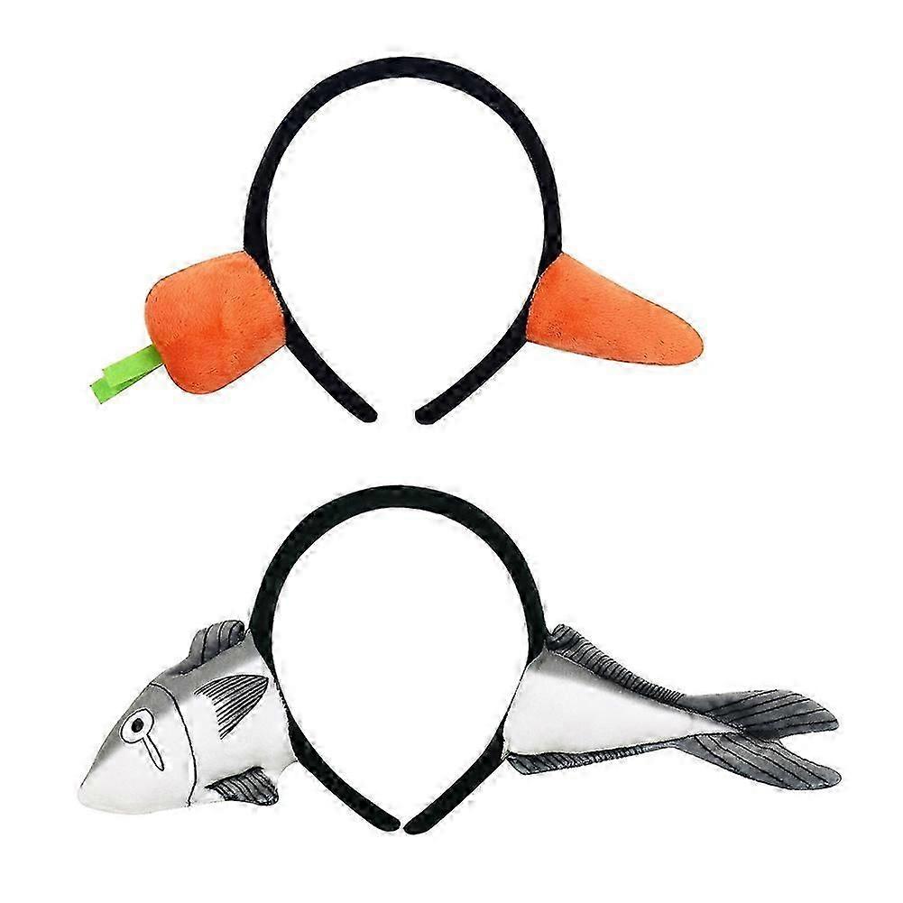 Funny Weird Fish Carrot Hair Hoop Headband Cosplay Party Headwear ...