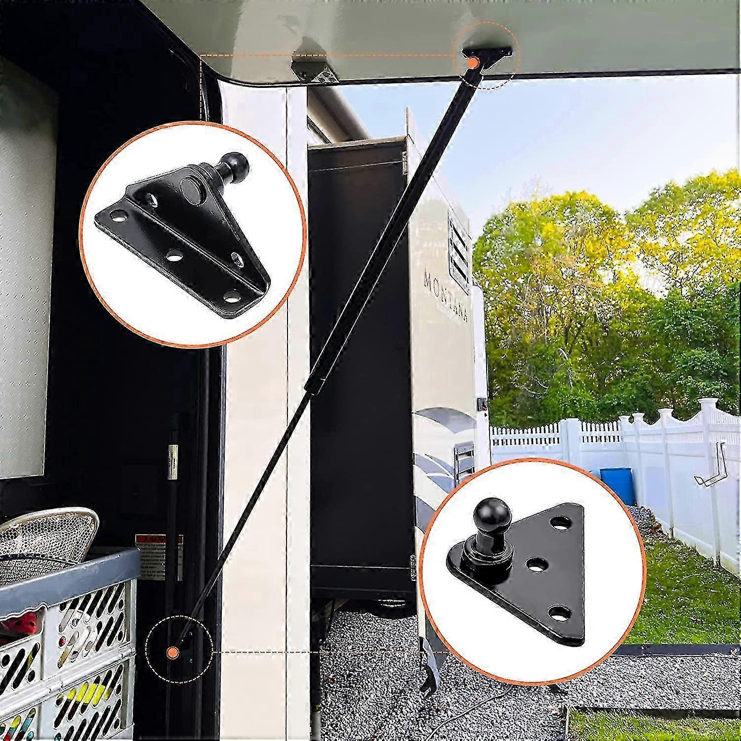 10mm Ball Stud Mounting Brackets - 2 L-type & 2 Flat-type with 16 ...