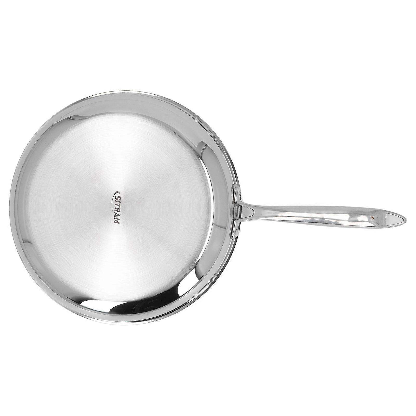 Professional 3-Layer Stainless Steel Frying Pan, Stay Cool Handle ...