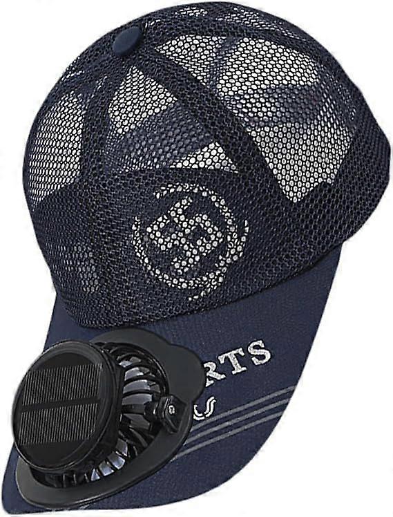 Solar Powered Fan Hat, Mens Baseball Cap with Solar Fan, Sun Protection ...