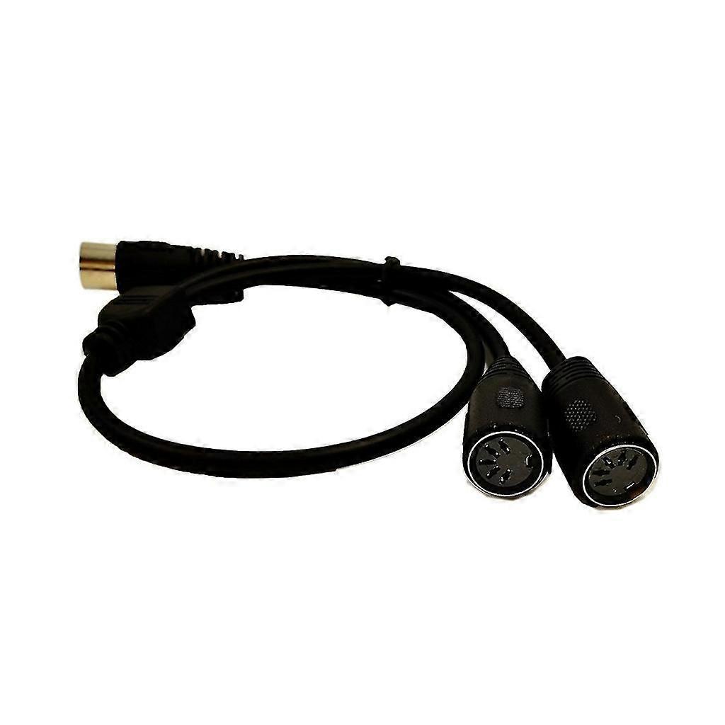 50cm MIDI DIN 5P Y Splitter Adapter Cable Male to 2x DIN-5 Female Extend Cord | Fruugo UK