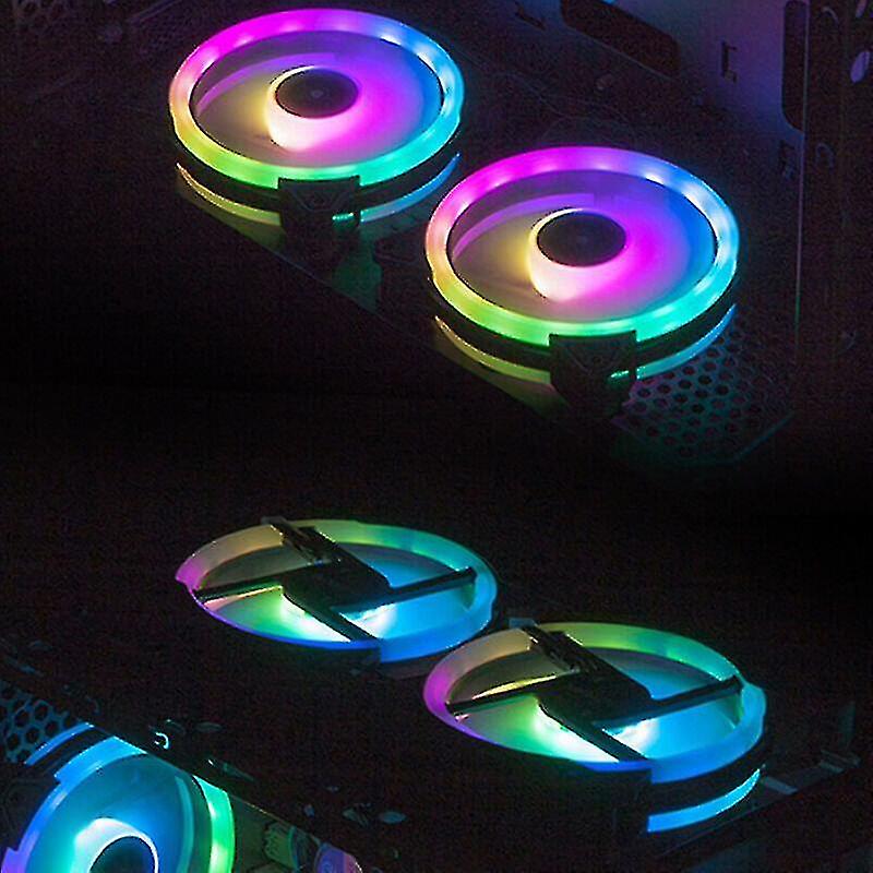 Computer Case Pc Rgb Cooling Fan Led Cooler With Remote Control Fan ...