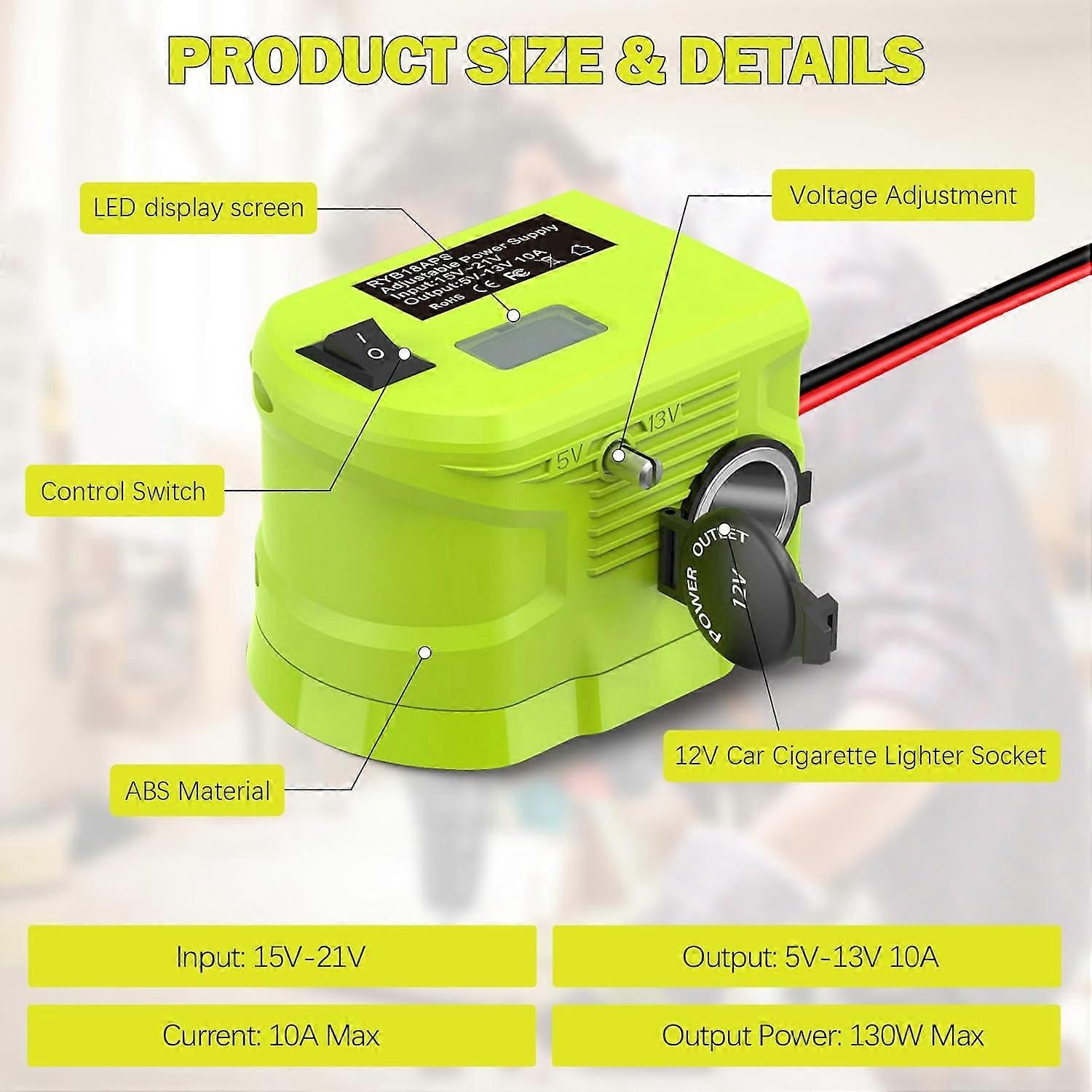 18V to12v Step Down Converter for Ryobi 18v Battery, Power Wheels ...