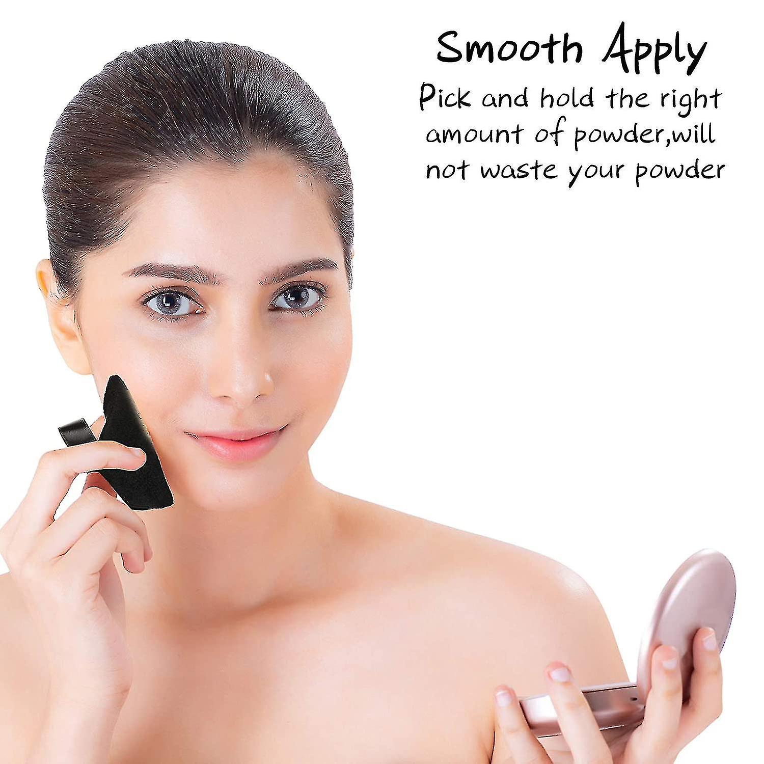 10 Pieces Pure Powder Puff Face Trianglesoft Makeup Powder Puff For ...