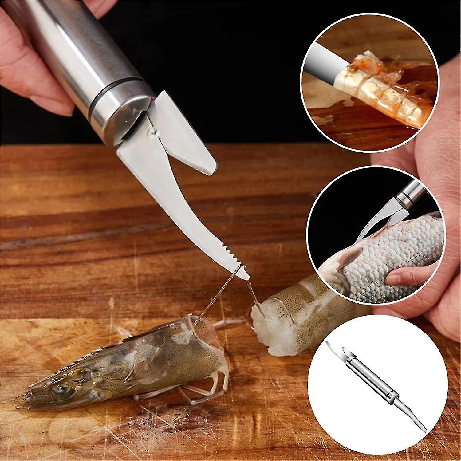 Shrimp Line Knife Shrimp Peeling Tools Stainless Steel Lobster Fish ...