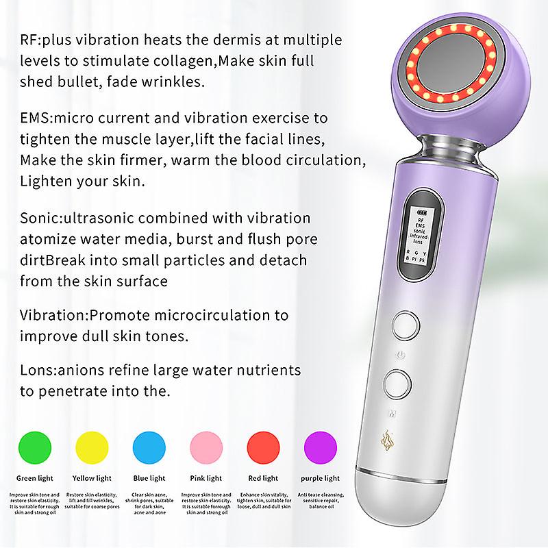 2022 Rf Microcurrent Ems Skin Rejuvenation Beauty Machine Facial ...