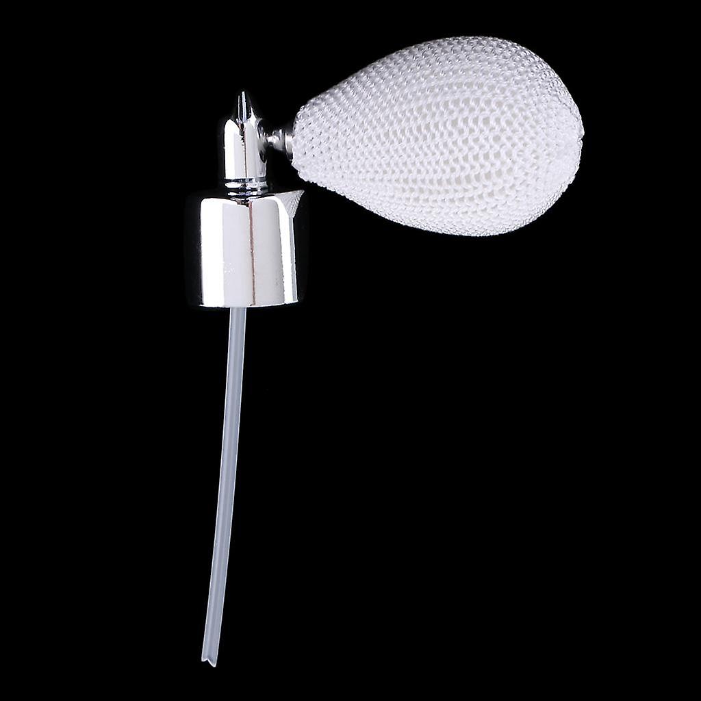 2xRetro Glass Perfume Bottles Silver Cap Short Spray Atomizer Pump 18mm ...