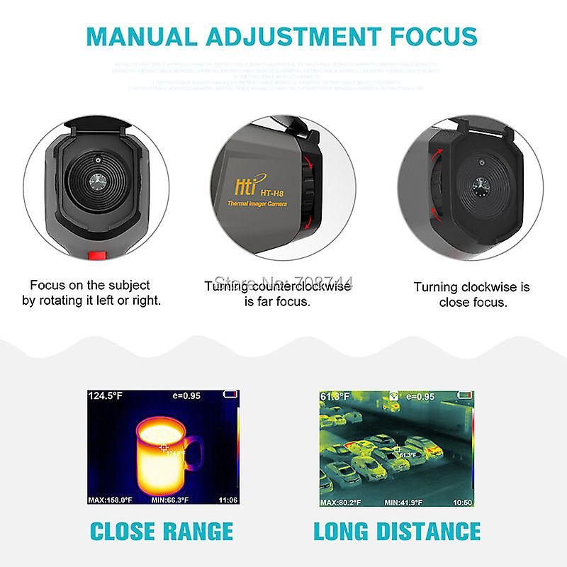Ht-h8 Handheld Ir Infrared Thermal Imager Camera With Wifi 384*288 ...