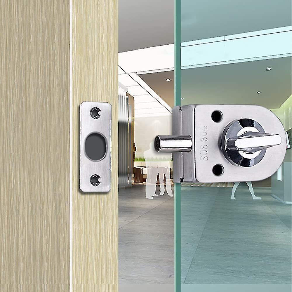 Stainless Steel Glass Door Lock Floor Latch Bolt Ground Lock for ...
