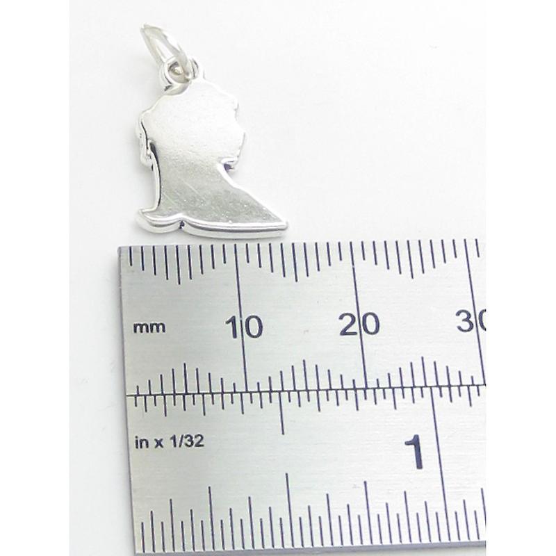 Girls Profile Sterling Silver Charm .925 X 1 Girl Profiles Charms ...
