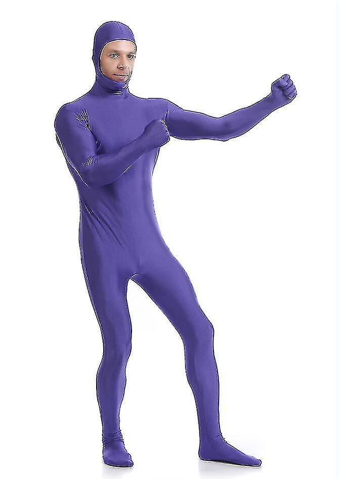 New Adult Full Body Zentai Suit Costume For Halloween Men Second Skin ...