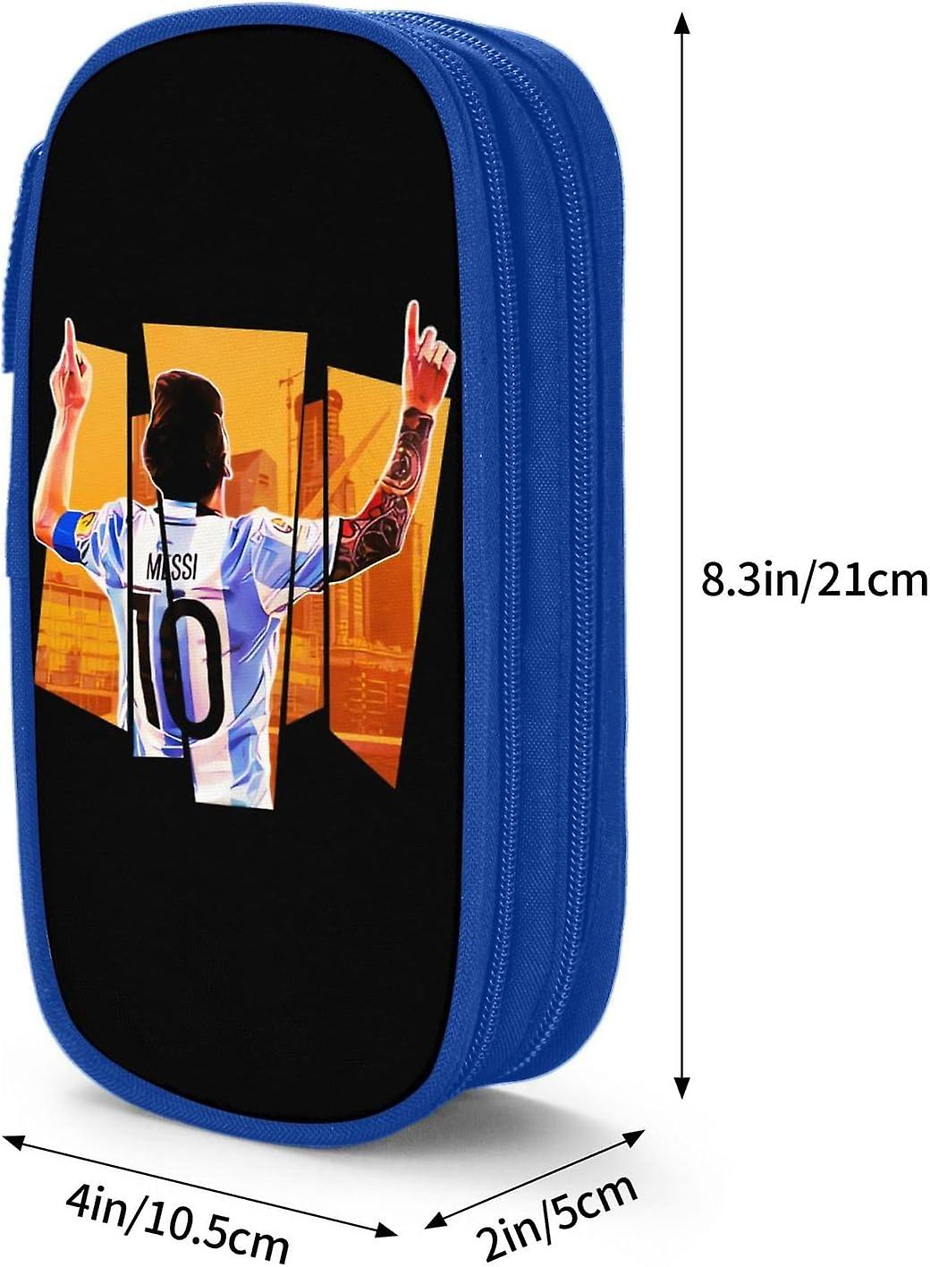 #10 Messi 2022 Big Capacity Pencil Pen Case for Office College School ...