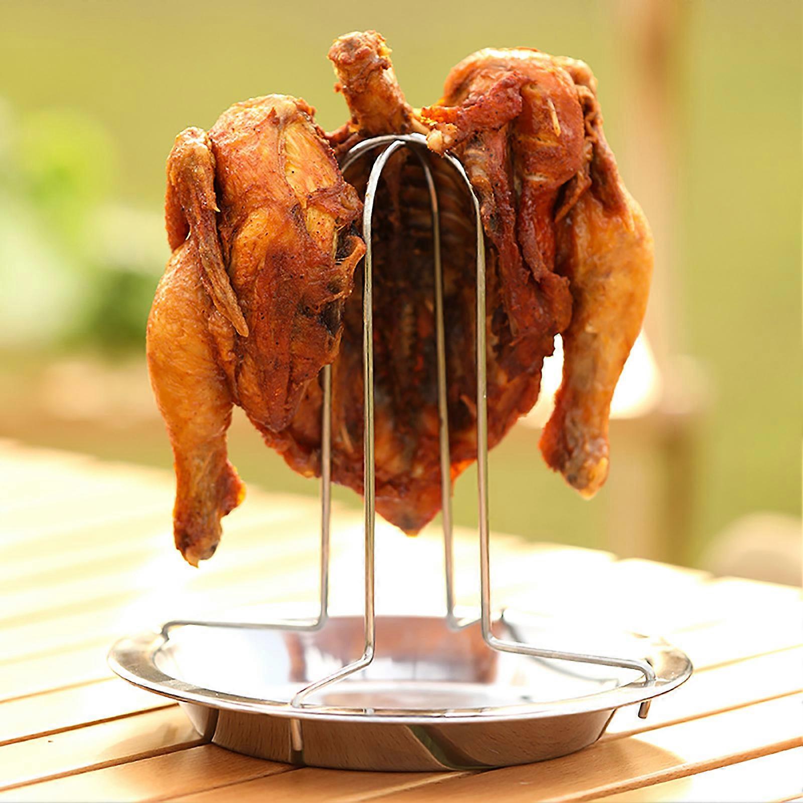 Chicken Roaster Rack Portable Detachable Thickened Foldable Vertical ...