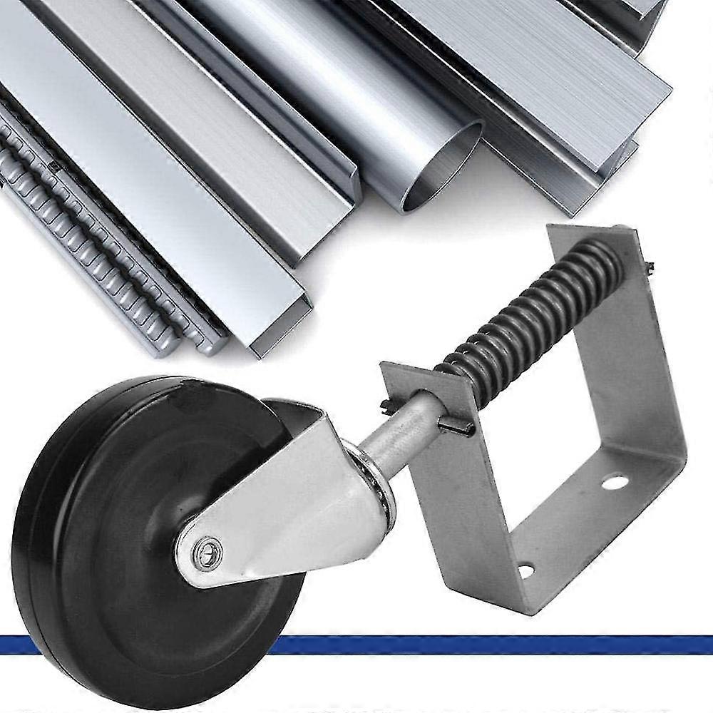 455654 100mm Spring-loaded Gate Castor Wheel 57kg Load Capacity | Fruugo UK