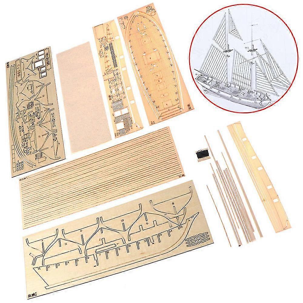 Diy Hobby Wooden Ship Science Equipmen Assembly Model Boat Kits Sailing ...