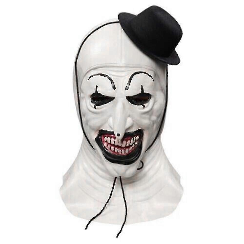Terrifier 2 Art The Clown Mask Cosplay Costume Creepy Full Head Mask ...