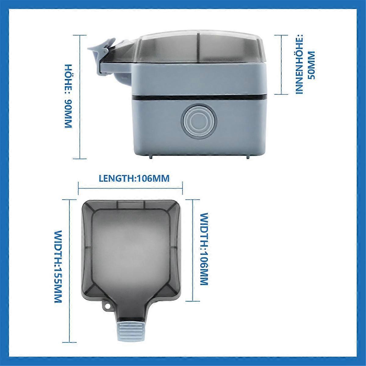 Outdoor Socket Waterproof Socket 1-Way Outdoor Socket IP66 with Switch ...