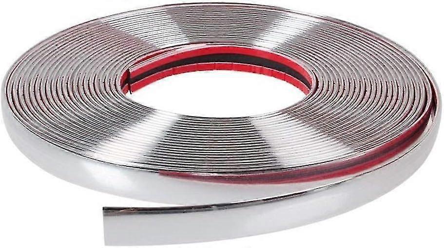 Car Chrome Adhesive Strip, 10mm X15m Car Chrome Bar Styling Strip ...