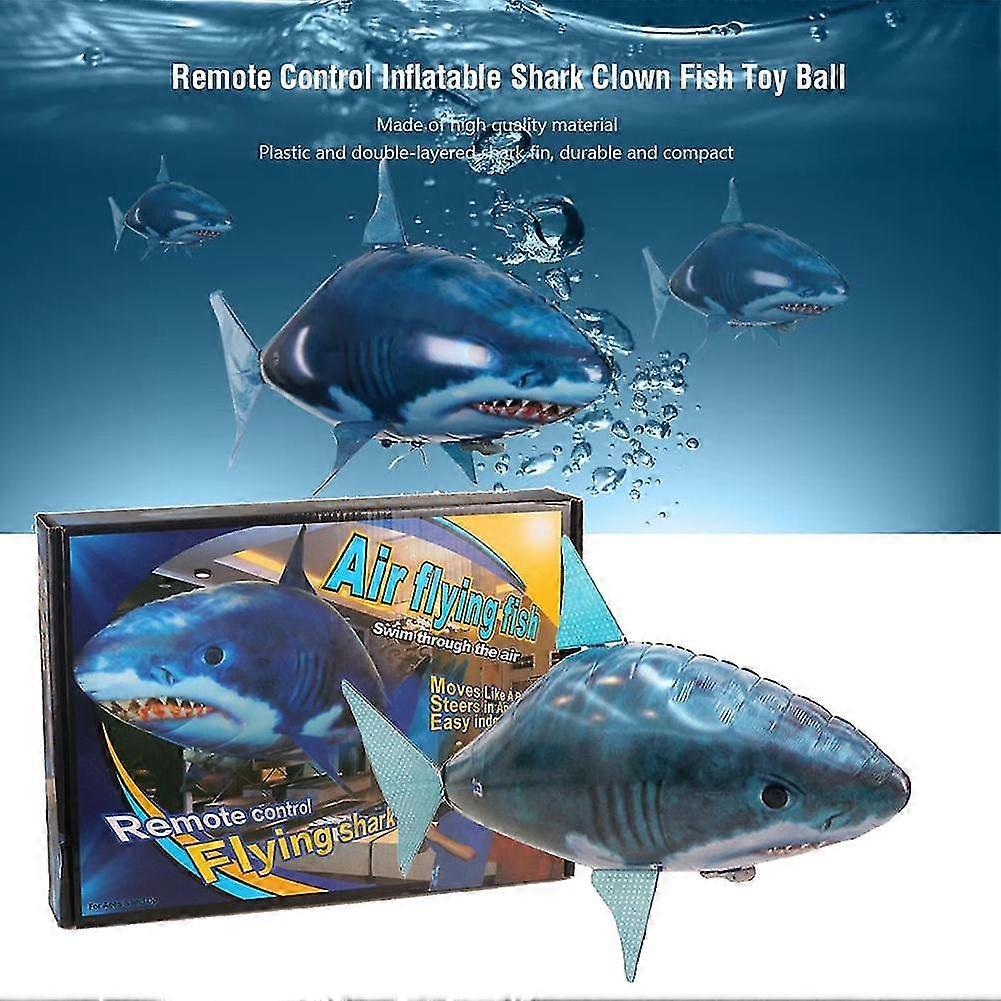 Remote Control Flying Fish Shark Electric Air Inflatable Animal Kids ...