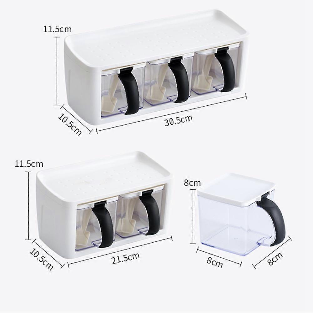 Seasoning Box Kitchen Storage Home Container Spice Rack Jar Condiment ...